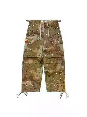 VALE FOREVER Rothsco Camouflage Cargo Pants With Drawstring Cuffs