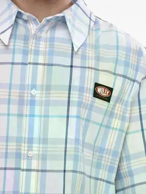 WILLY CHAVARRIA Logo-patch Checked Shirt