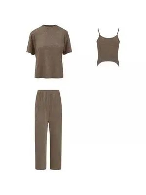 SEEN USERS Survival Pajamas Set - Brown