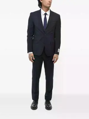 Corneliani Single-breasted Flap-pocket Suit - Blue