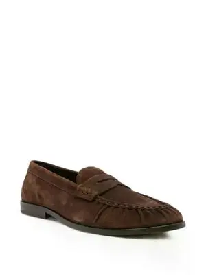VINNY'S Suede Penny Loafers