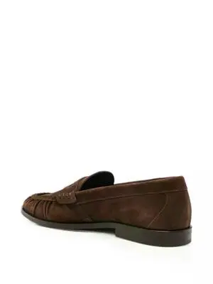 VINNY'S Suede Penny Loafers
