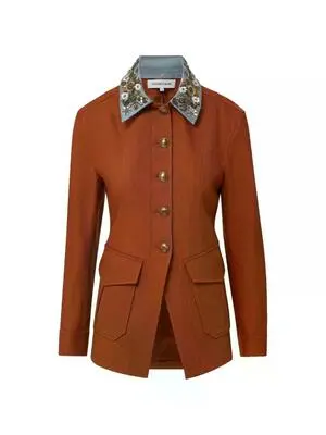 Veronica Beard Embellished Jacket - Orange