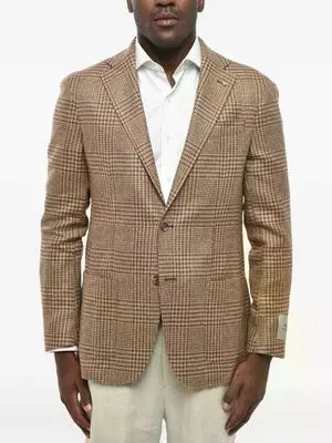 Corneliani Houndstooth Single-breasted Blazer - Neutrals