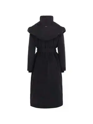 Herno Layered Hooded Coat - Black