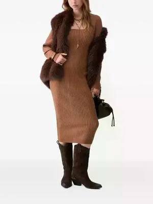 Liu Jo Balloon Knit Midi Dress