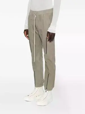 Rick Owens Heizer Zip-detail Trousers - Green