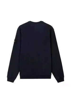 Stone Island 6100034 Malfilé-fleece 'old' Effect Sweatshirt - Blue