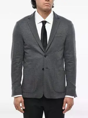 Corneliani Pinstriped Virgin-wool Blazer - Grey