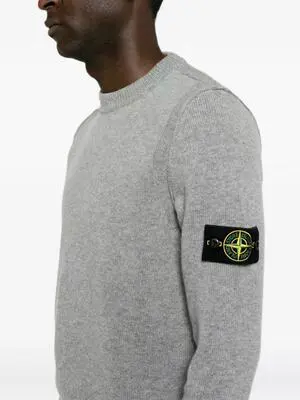 Stone Island 5100072 Lambswool Sweater - Grey