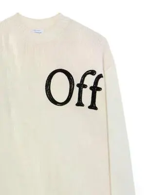 Off-White Bookish Logo-patch Sweater