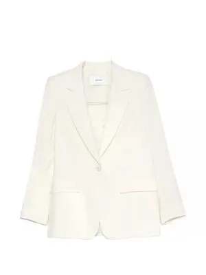 LARDINI Single-breasted Peak-lapel Blazer - White