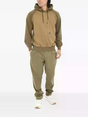 Woolrich Logo-patch Panelled Hoodie