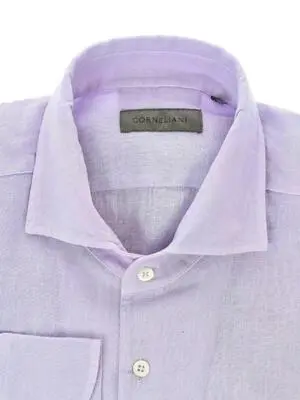 Corneliani Linen French-collar Shirt