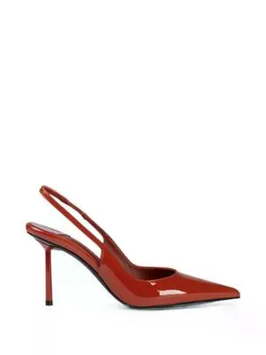 LE SILLA Bella Patent Leather Pumps - Orange