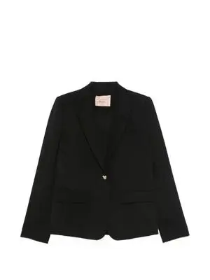 TWINSET Heart-button Blazer - Black