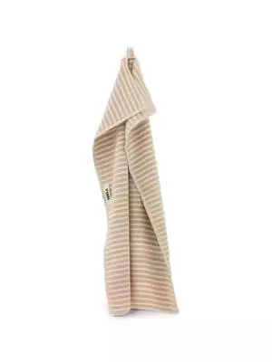 TEKLA Horizontal-stripe Cotton Towel - Neutrals
