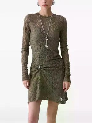 Liu Jo Lace Mini Dress With Jewel Embellishments