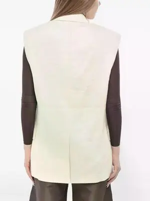 Helmut Lang Double-breasted Padded-shoulder Vest
