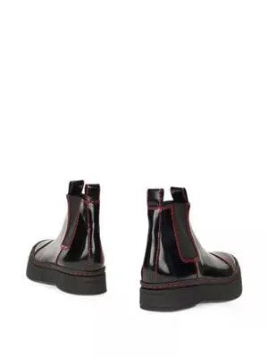 Philosophy Di Lorenzo Serafini Contrast-stitch Platform Ankle Boots