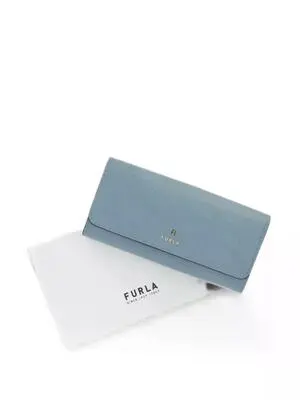 Furla Logo-plaque Grained Leather Wallet