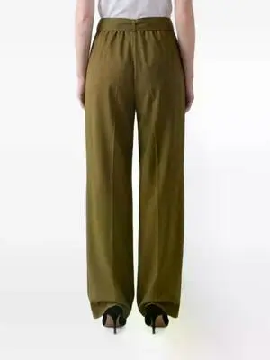Max Mara Editto Belted Virgin-wool Trousers