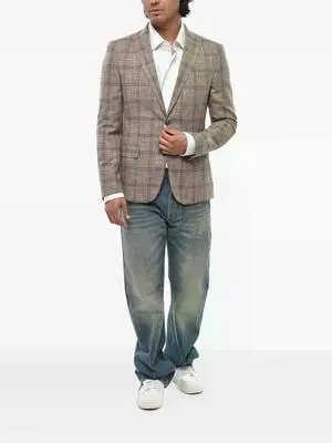 Corneliani Single-breasted Checked Blazer