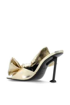 Givenchy Leather Heeled Mules With A Bow