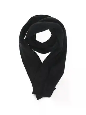 ROBERTO COLLINA Ribbed-knit Scarf - Black