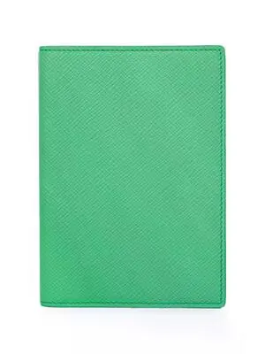 Smythson Bifold Passport Cover - Green