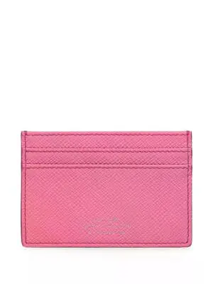 Smythson Leather Cardholder - Pink