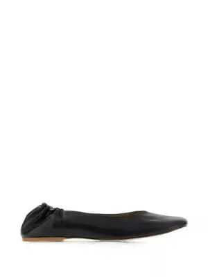 A.p.c. Juliet Elasticated Ballet Flats - Black