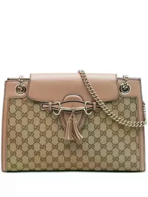 Gucci 2016-2026 Large Gg Canvas Emily Shoulder Bag - Neutrals