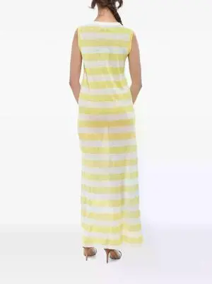 Woolrich Striped Sleeveless Maxi Dress