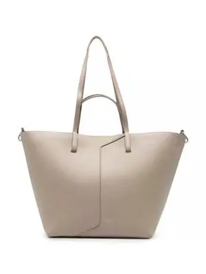 Emporio Armani Leather Tote Bag - Grey