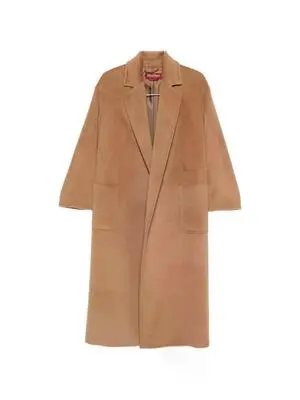 Max Mara Belted Notch-lapel Coat - Neutrals