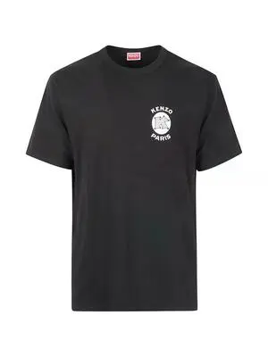 Kenzo Paris Emblem Logo-print T-shirt - Black
