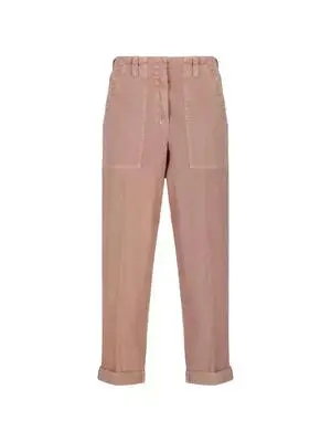 Peserico Patch-pocket Turn-up Trousers - Neutrals