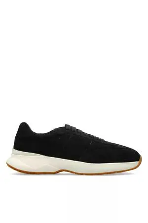 Kiton Suede Round-toe Sneakers - Black