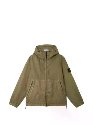Stone Island 4100053 Organic-look Nylon Panama-tc Jacket - Green