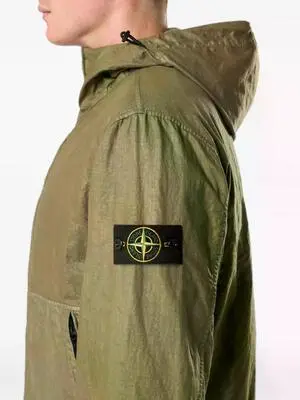 Stone Island Organic-look Nylon Panama-tc Hooded Jacket