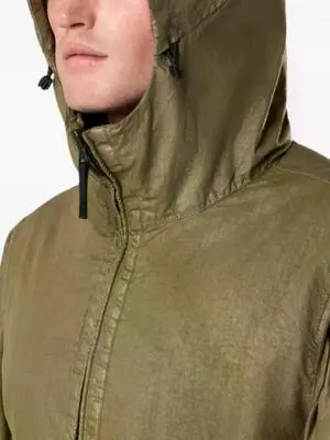 Stone Island Organic-look Nylon Panama-tc Hooded Jacket