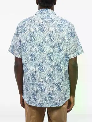 Corneliani Botanical-print Cuban-collar Shirt