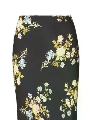 Veronica Beard Clover Floral-print Maxi Skirt
