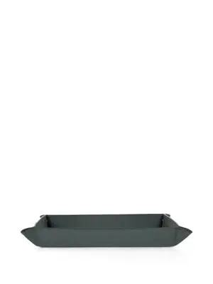 Smythson Panama Leather Trinket Tray - Green