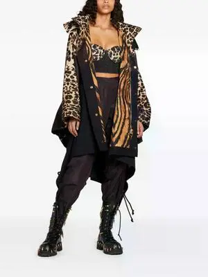 Roberto Cavalli Leopard-print Bustier Top