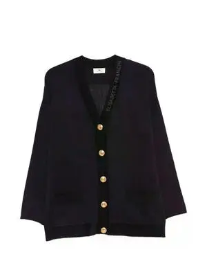 Elisabetta Franchi V-neck Button-up Cardigan - Black