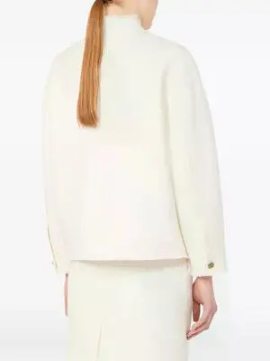 Max Mara Fringed Button-up Jacket