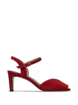 Bernardo Hartley Buckle-fastening Peep-toe Sandals - Red