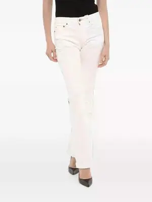 WASHINGTON DEE-CEE Flared Button-fastening Jeans - White